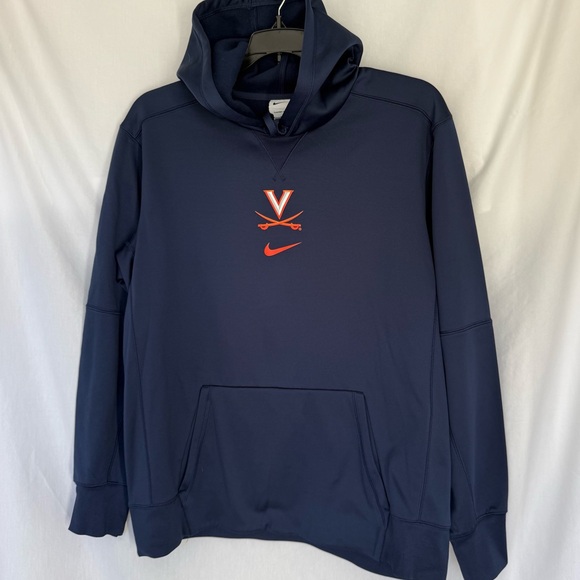 Nike | Shirts | Nike Mens Uva Virginia Cavaliers Navy Hoodie | Poshmark